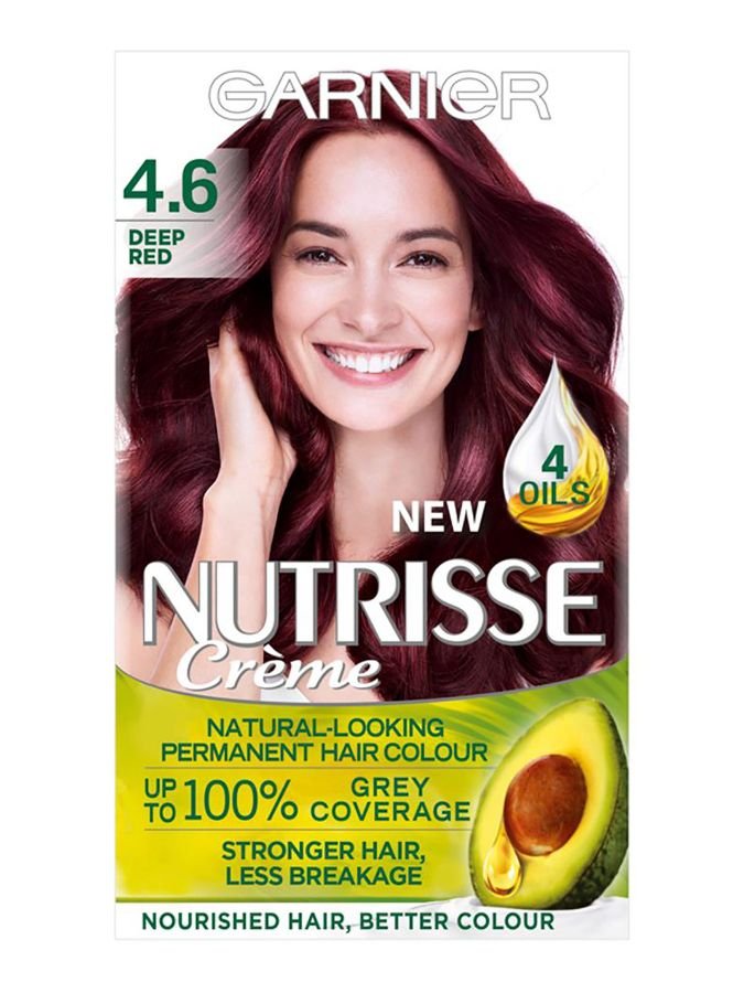 Garnier Nutrisse Creme Permanent Hair Dye Deep Red 4.6