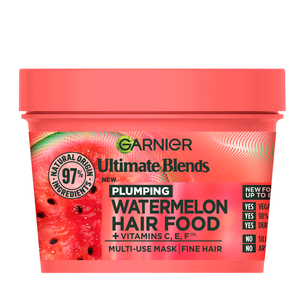 Garnier Ultimate Blends Plumping Hair Food Watermelon 3-in-1 Hair Mask ...