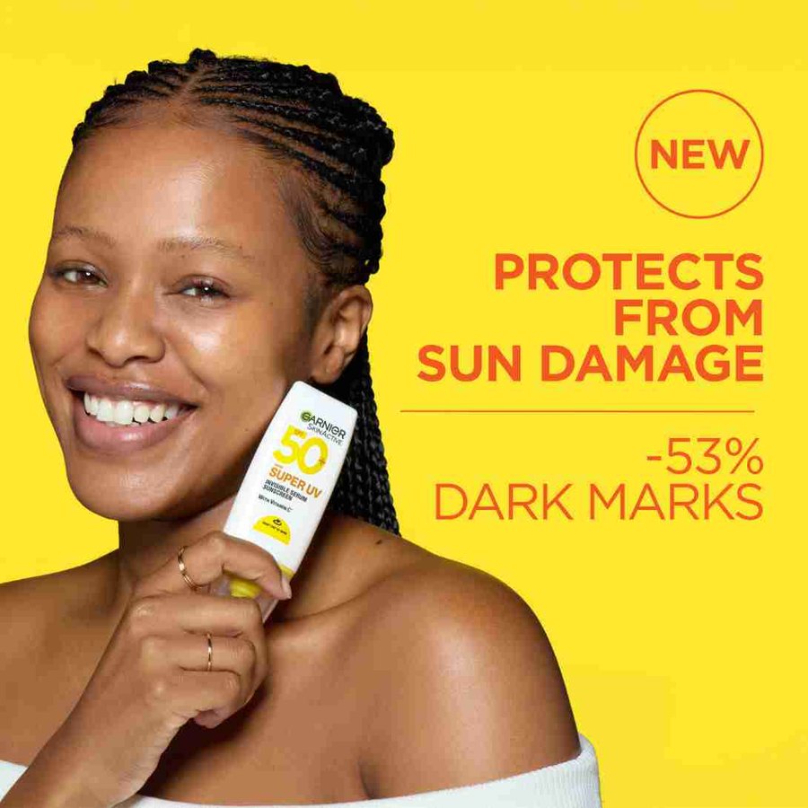 SuperUV Invisible Serum Sunscreen Vitamin C 30ml | Skin Active | Garnier